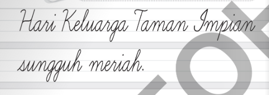 Tulisan Berangkai : Cara Membuat tulisan dan Contoh - Info Pelajar