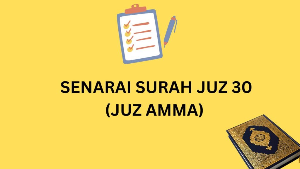 Senarai Surah Juz 30 (Juz Amma) - Info Pelajar