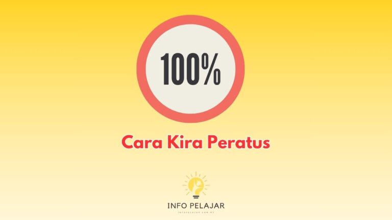 Cara Kira Peratus dengan Mudah - Info Pelajar